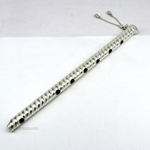 9" Long Handmade Sterling Silver Hindu God Lord Krishna Flute, Stunning ...