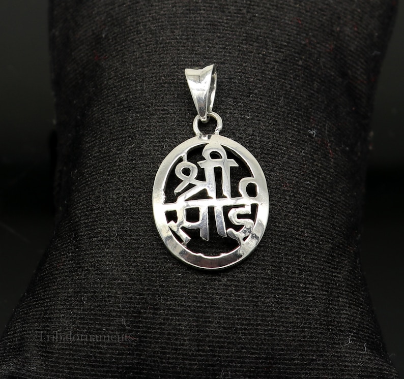 Idol Sai Baba Pendant 925 Sterling Silver Handmade Divine Shree Sai ...