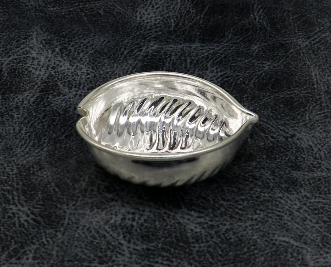 925 Sterling Silver Handcrafted Design Tilak Bowl, Sindur Bowl, Kesar ...