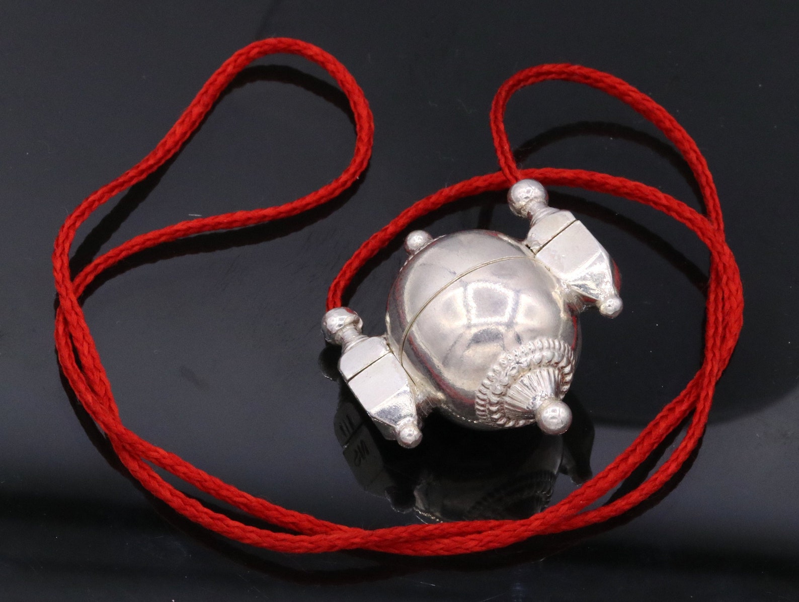 Vintage Ethnic Traditional Silver Shiva Lingam Box Amulet Pendant ...