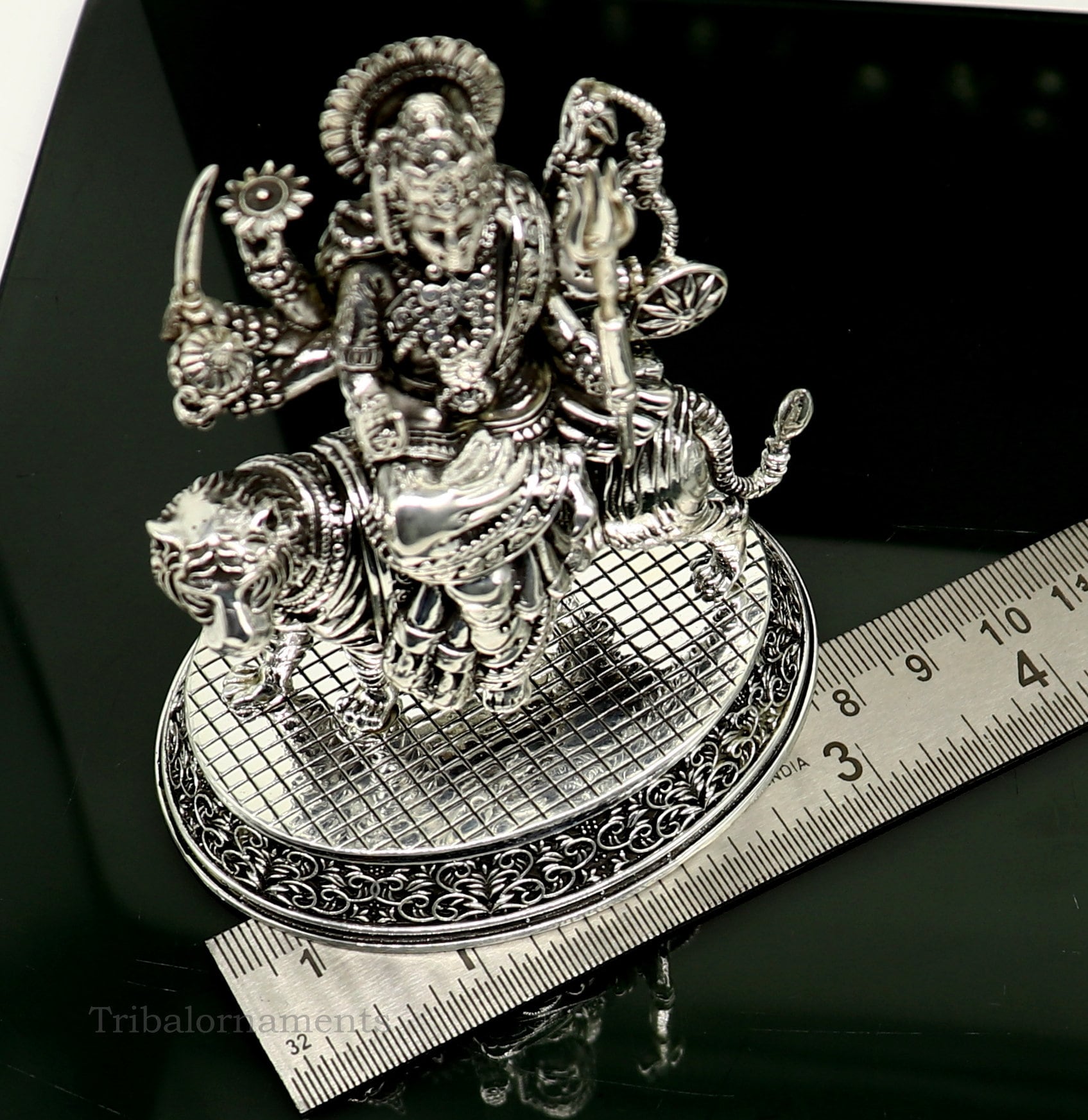 925 Sterling Silver Handmade Customized Hindu Goddess Durga or - Etsy