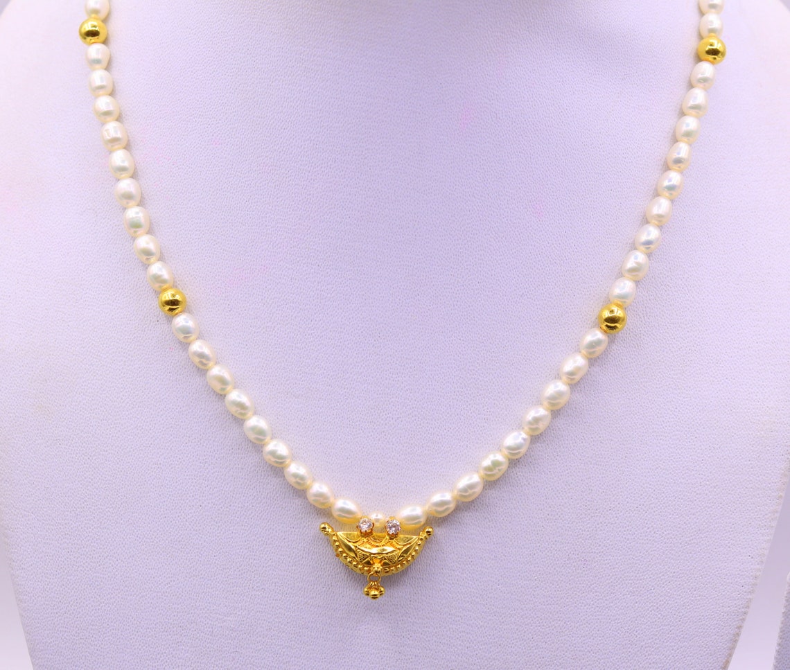 Traditional Rajasthani 18k Yellow Gold Handmade Amulet Pendant Gorgeous ...