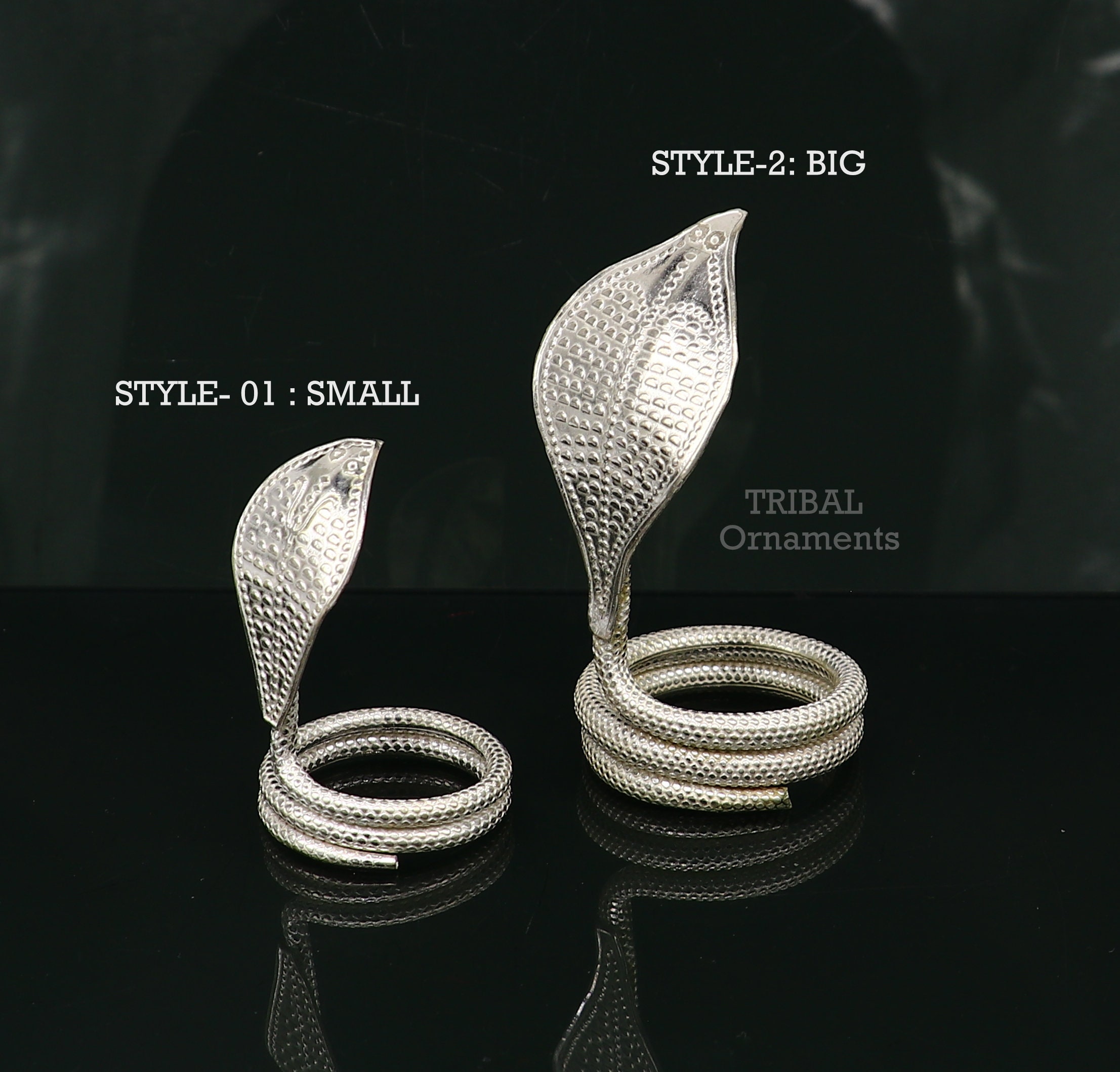 Handmade Sterling Silver Fabulous Vintage Antique Mini Snake or Shiva ...