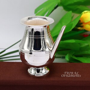 925 Sterling Silver Handmade Plain Karwa Chauth Kalash, Unique Silver ...