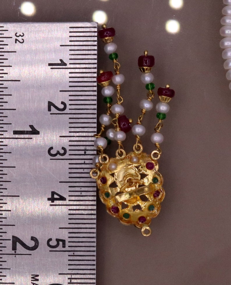 Punjabi Muslim Rajput Style 22kt Yellow Gold Handmade Gorgeous Peacock ...