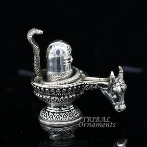925 Sterling Silver Lord Shiva Lingam Jalheri, Divine Shiva Lingam at ...