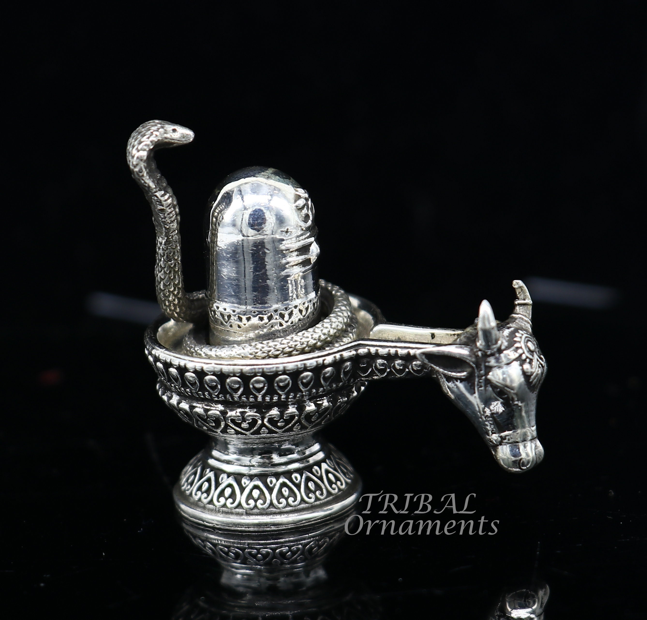 925 Sterling Silver Lord Shiva Lingam Jalheri, Divine Shiva Lingam at ...