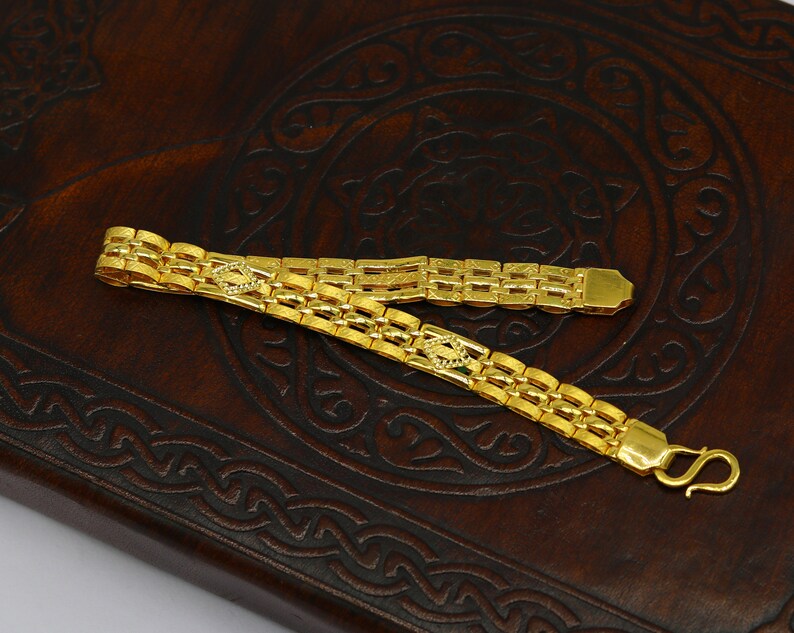 Vintage style 22kt yellow gold custom made new stylish fancy | Etsy