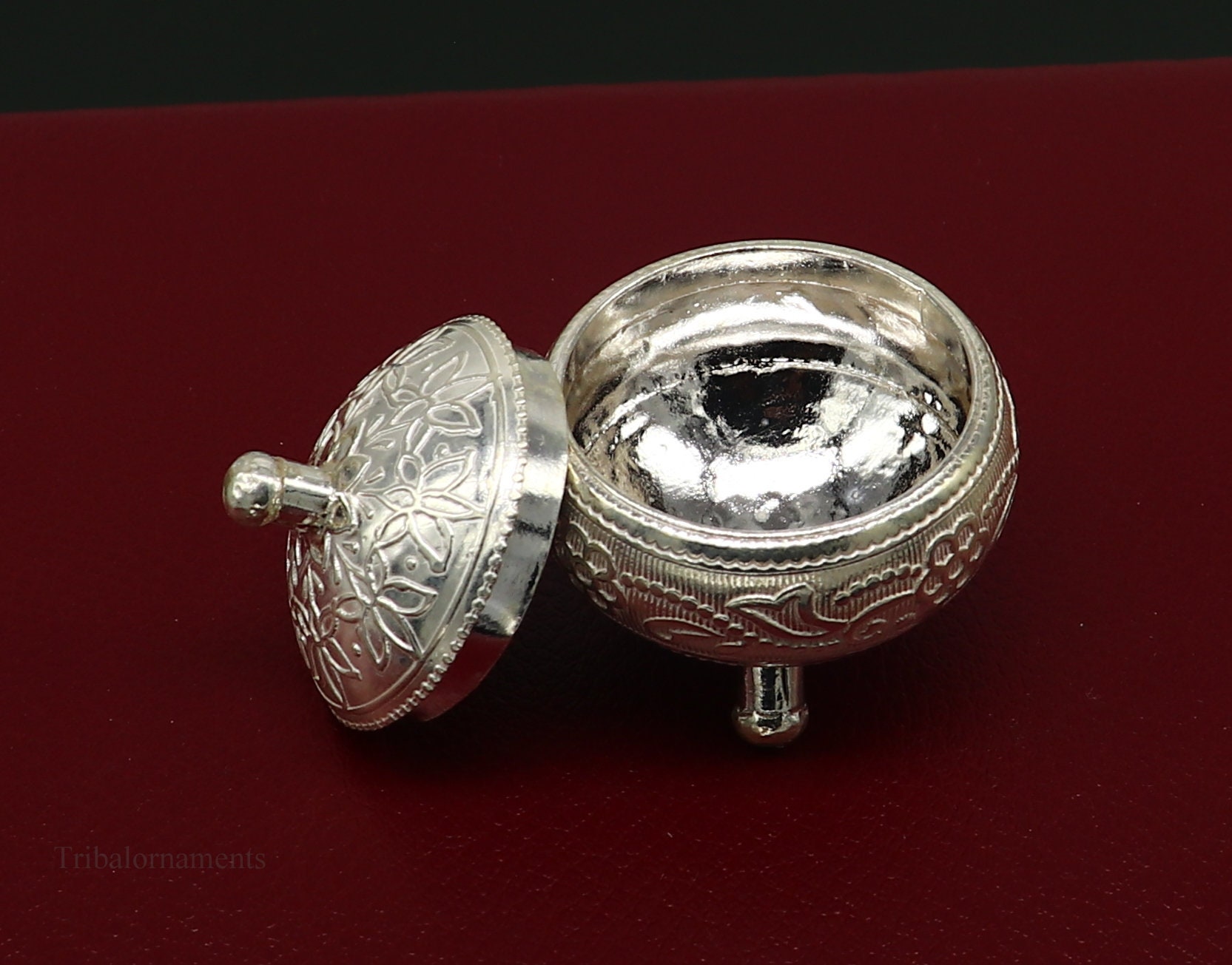 925 Sterling Silver Handmade Fabulous Trinket Box Solid - Etsy