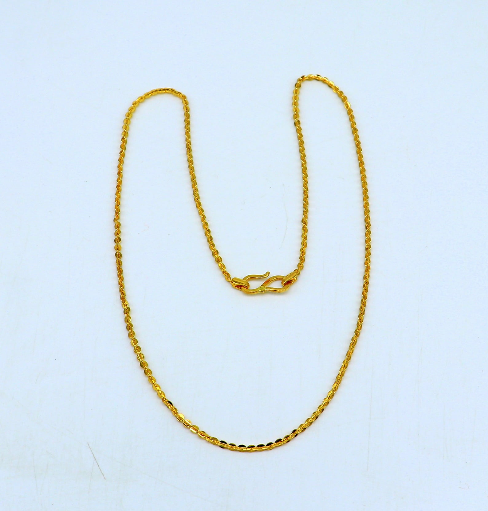 22kt Yellow Gold Sitara Chain Rolo Chain Fabulous Customized | Etsy