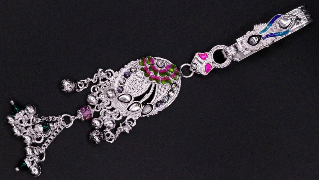 Handmade Wast Sari Clip Hanging Bells Vintage Style Antique Design ...