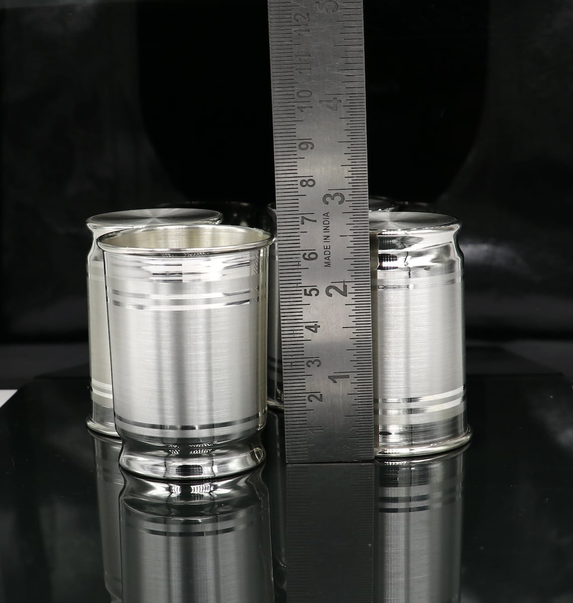 999 Fine Silver Water Glass Tumbler Set Silver Vessel - Etsy