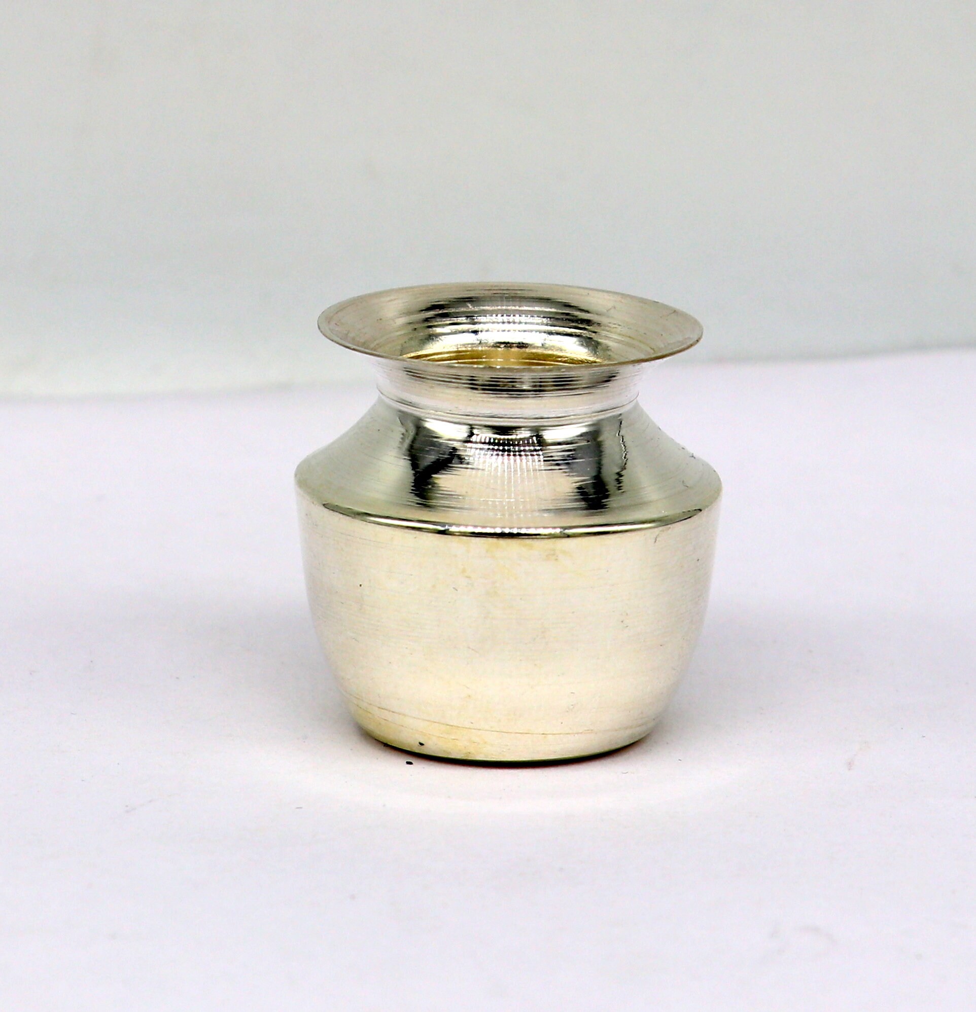 Pure 925 Sterling Silver Handmade Plain Small Kalash or Pot - Etsy