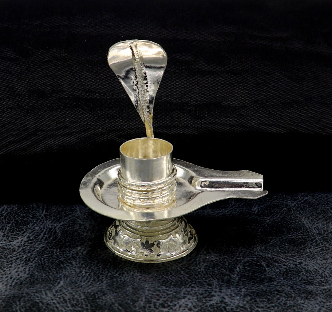 925 Pure Solid Sterling Silver Lord Shiva Lingam Stand/jalheri, Use for ...