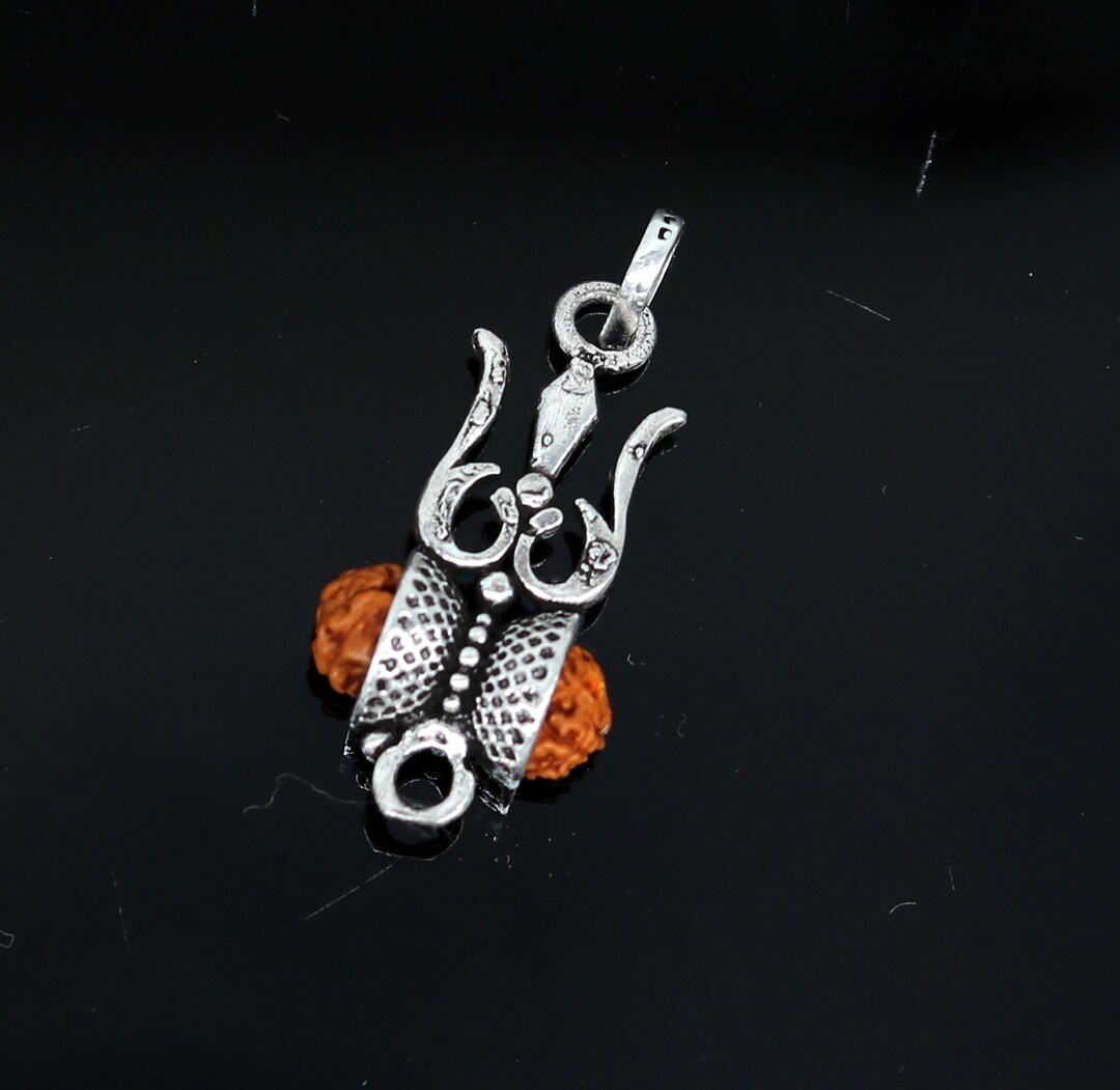925 Sterling Silver Lord Shiva Trident Pendant, Amazing Customized ...