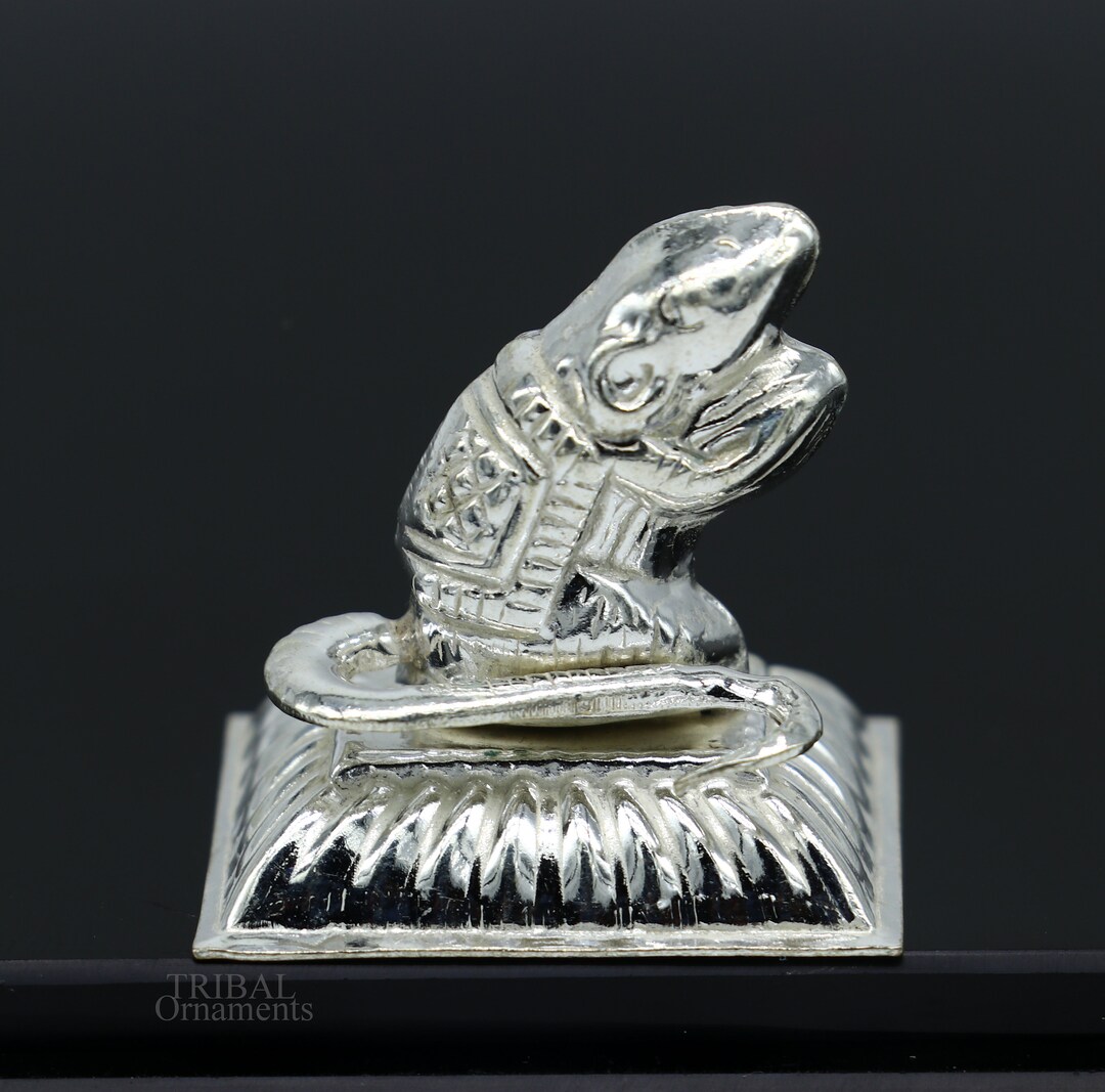 Lord Ganesha Vahan Mushak Maharaj Sterling Silver Handmade Small ...