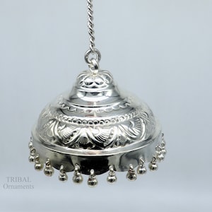 Solid Silver God Chattar or Chhatra, Silver Umbrella God Temple Art ...