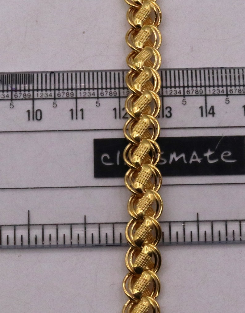 22 Inches 22k Yellow Gold Handmade Fabulous Hollow Lotus Chain | Etsy