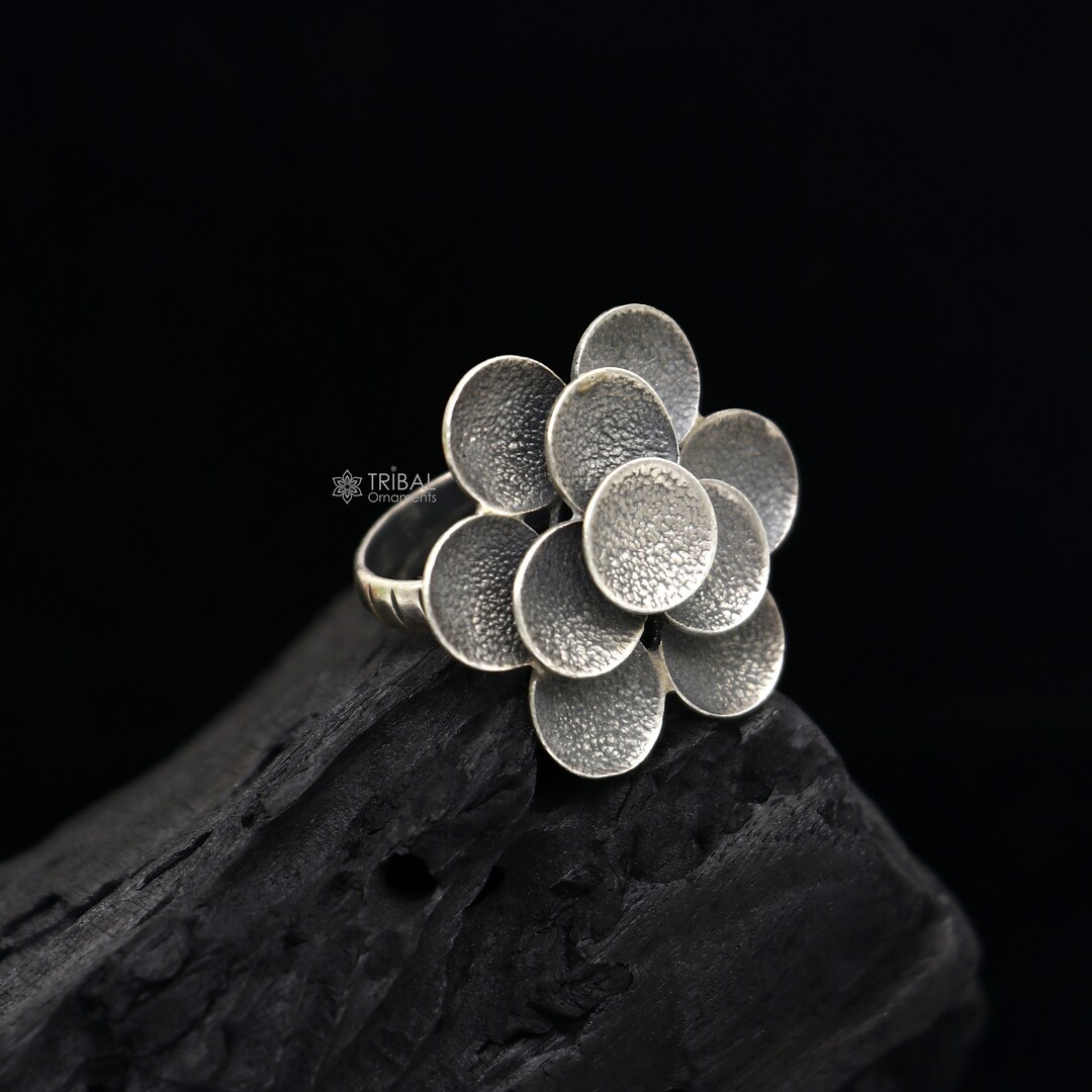 925 Sterling Silver Indian Cultural Design Handmade Silver Vintage ...