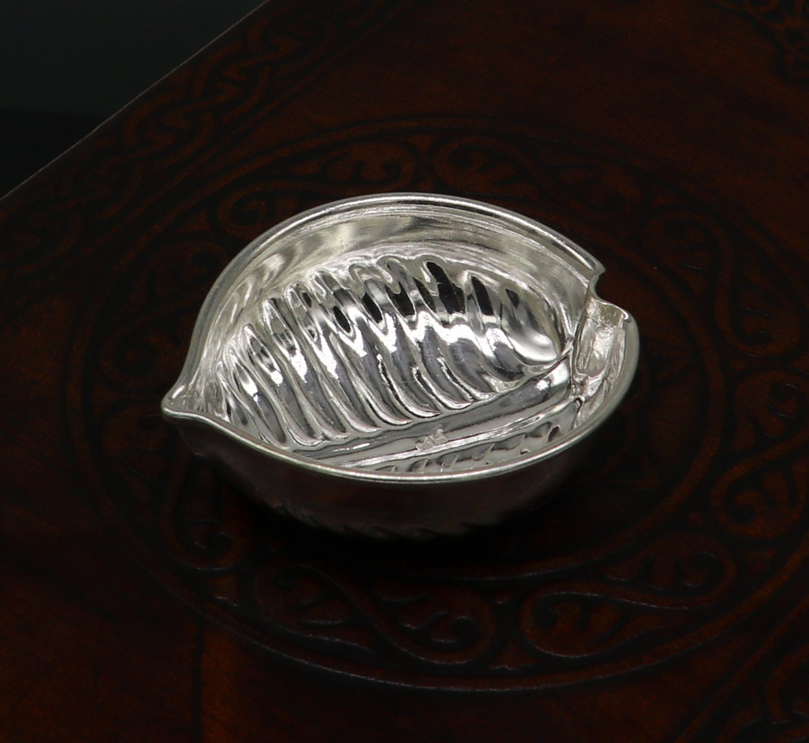 925 Sterling Silver Handcrafted Design Tilak Bowl, Sindur Bowl, Kesar ...