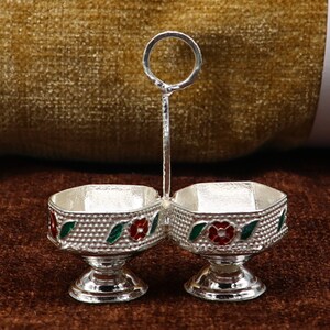 925 Sterling Silver Handmade Customized Work Puja Utensils - Etsy