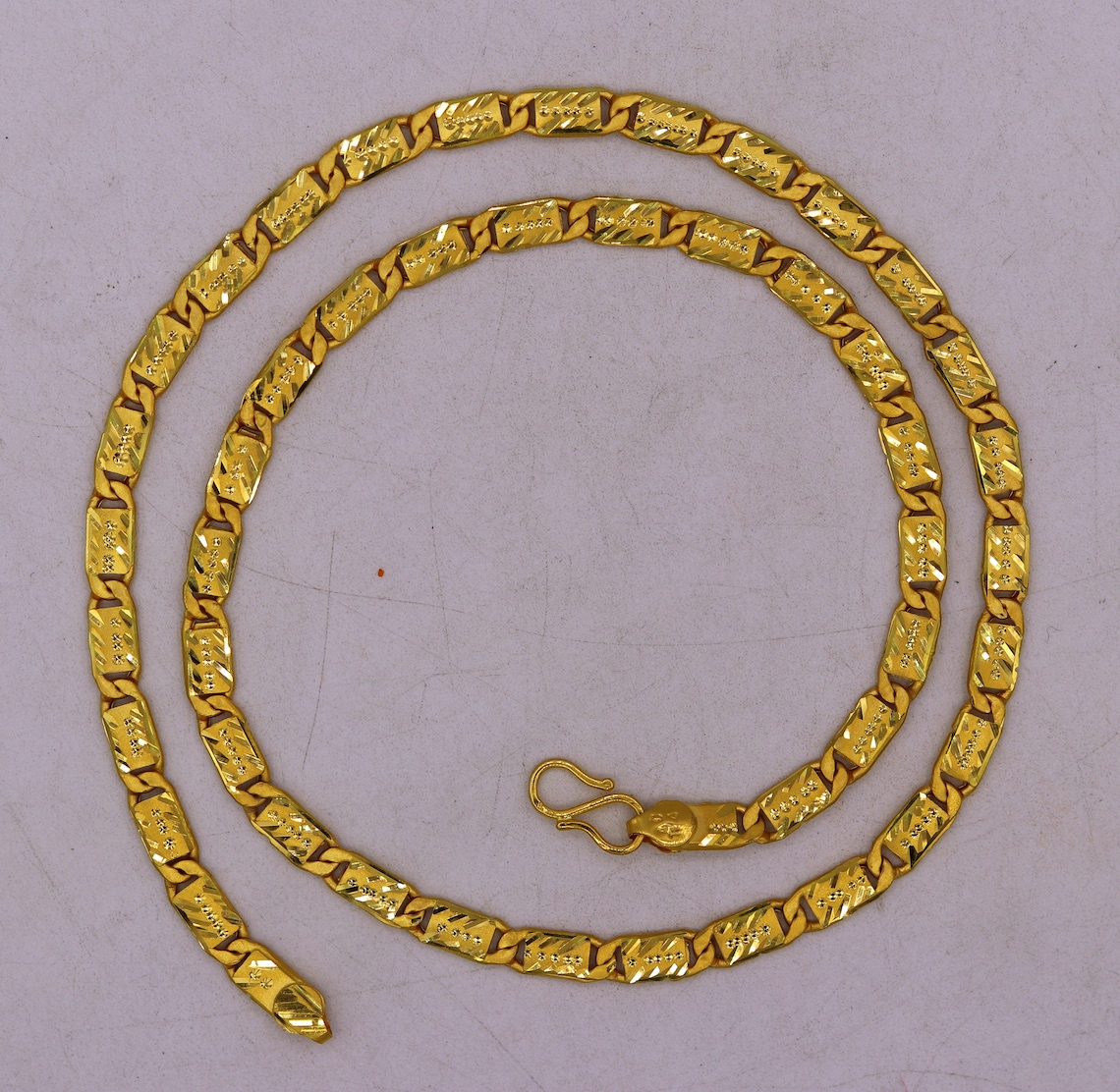 20 inches long 5mm nawabi chain Handmade 22 karat yellow gold | Etsy