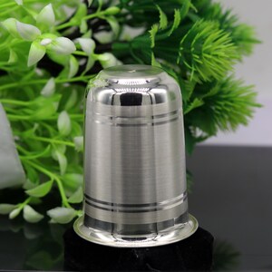 Pure 999 Fine Silver Handmade Vessels, Water/milk Glass Tumbler, Silver ...