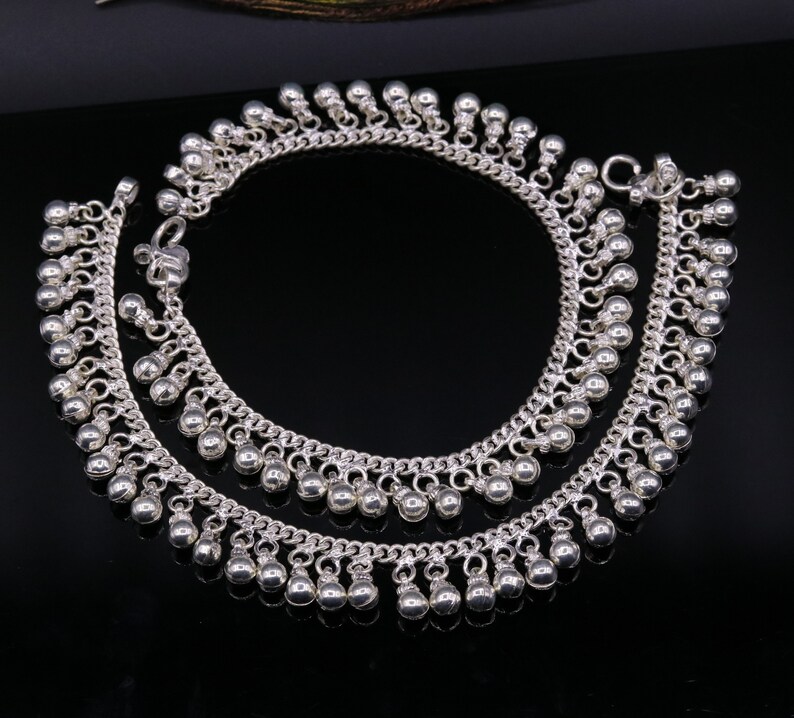 Vintage Antique Style Sterling Silver Handmade Solid Chain - Etsy