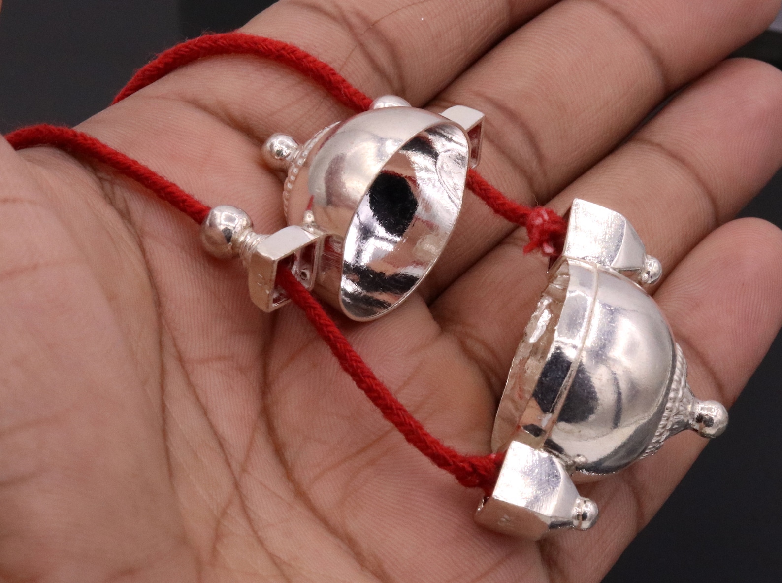 Vintage Design Solid Silver Lord Shiva Lingam Box Amulet Container ...