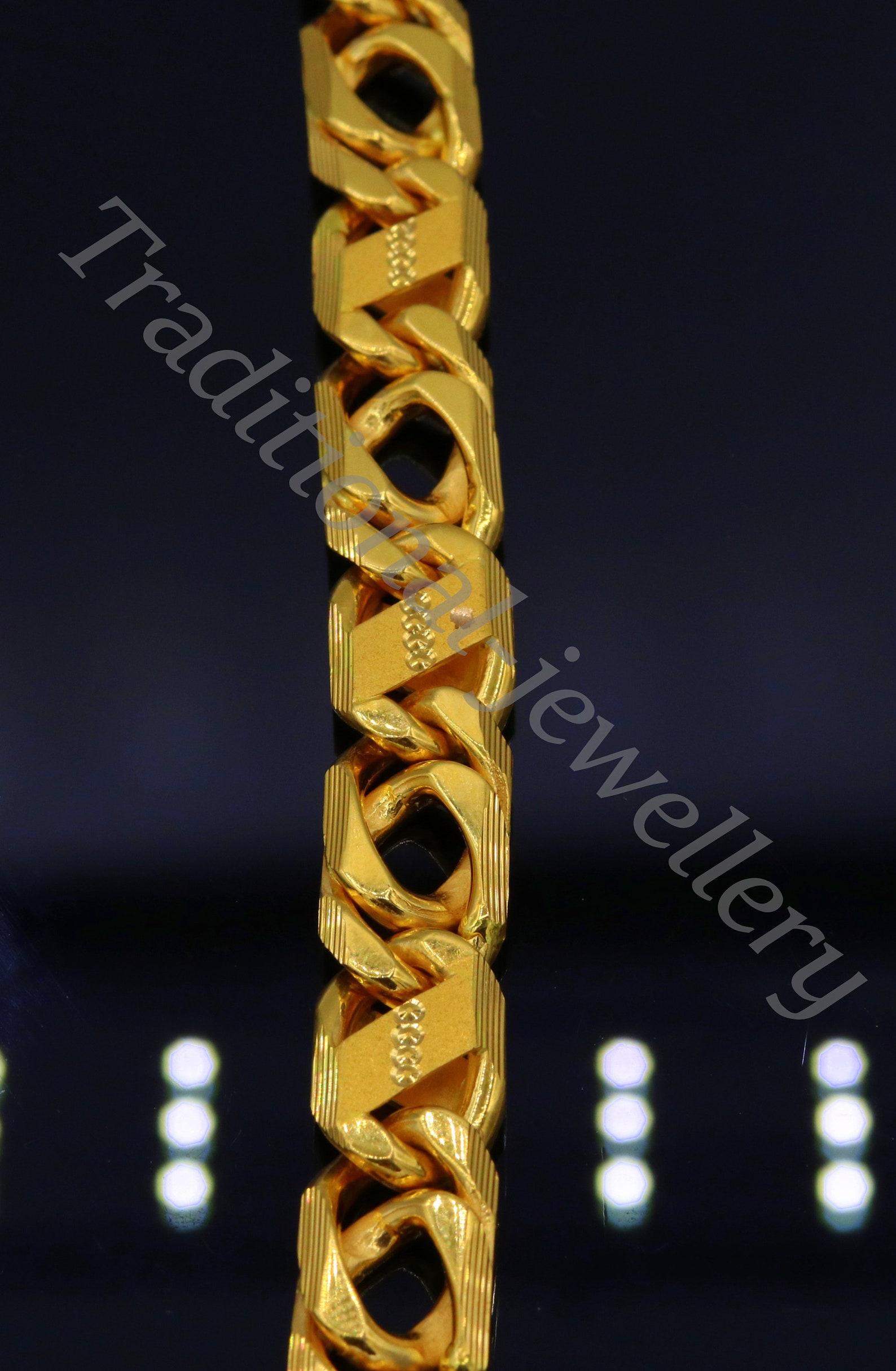 Traditional Navabi Chain Style 22kt Yellow Gold Handmade - Etsy