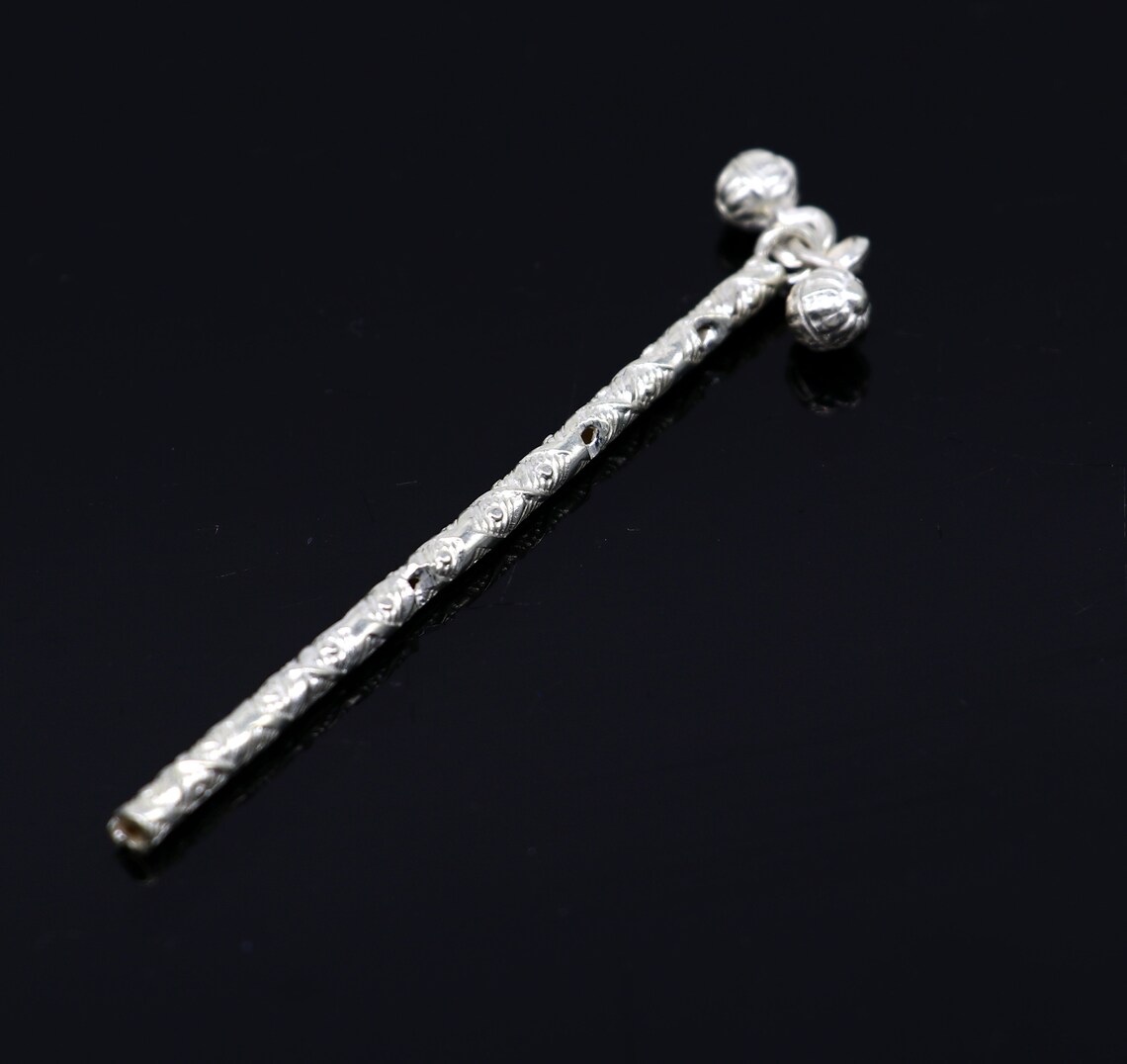 Amazing Design Solid Sterling Silver Handmade Idol Krishna Flute ...