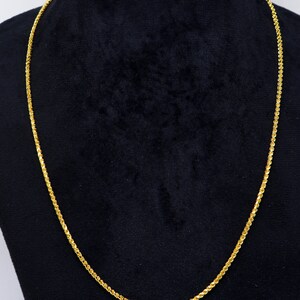 Solid 22k Yellow Gold Handmade Fabulous Rope Chain Necklace Excellent ...