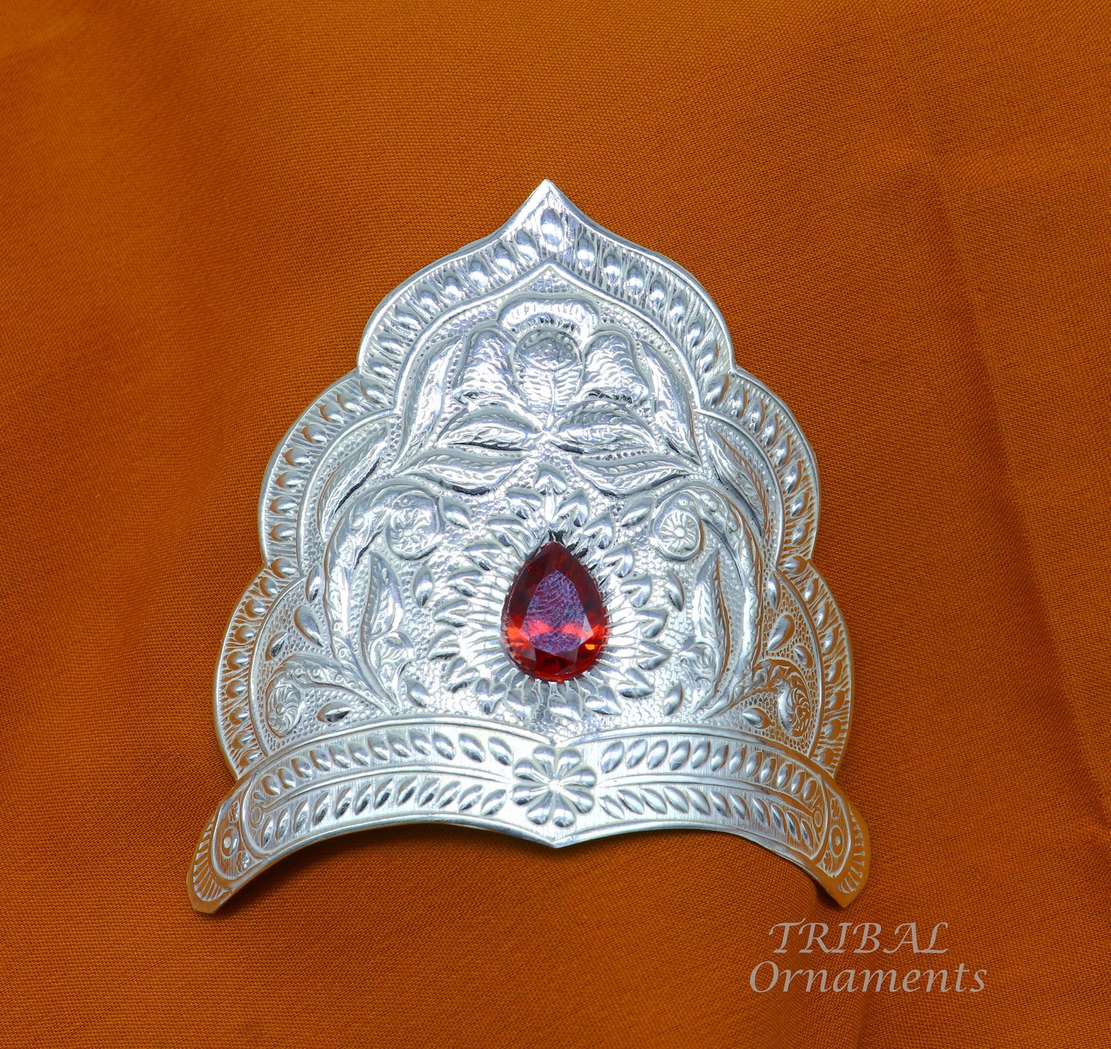 925 Sterling Silver Vintage Antique Design Handmade Mukut (crown ...