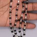 925 Silver Handcrafted Black Basil Rosary Beads With Silver Beads ...