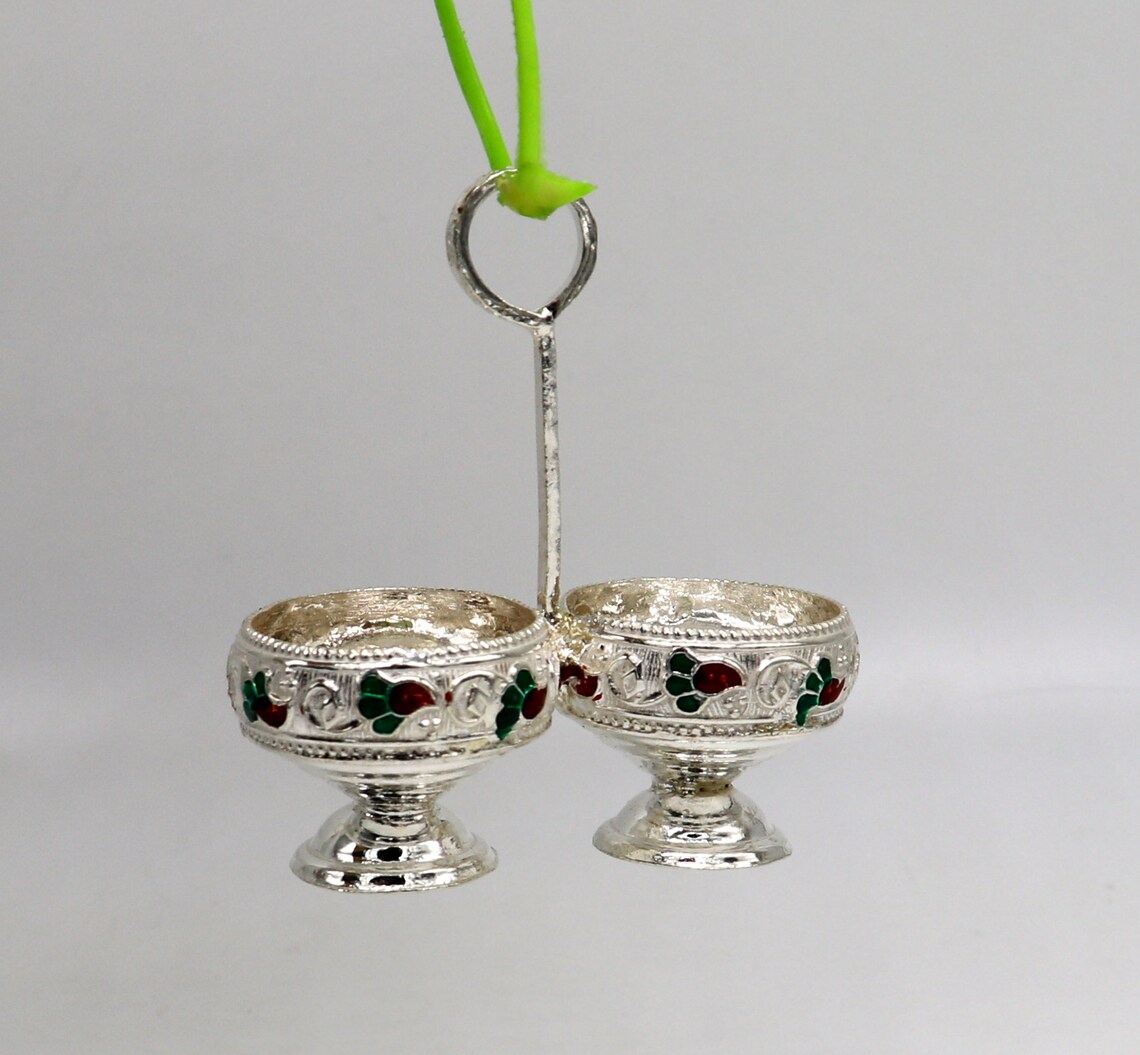925 Sterling Silver Handmade Customized Work Puja Utensils - Etsy