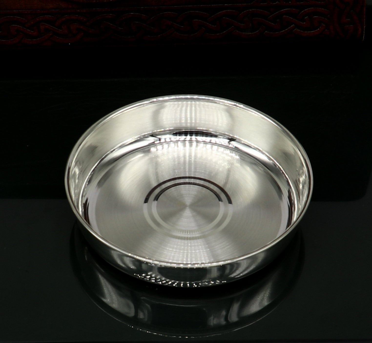 999 Fine Solid Silver Tray or Plate, Silver Vessel, Silver Baby ...
