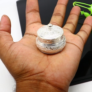 925 Sterling Silver Unique Antique Design Handmade Brides Eyes Kajal ...