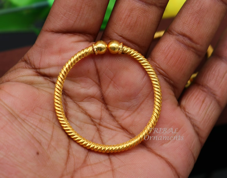 22k Yellow Gold Handmade Fabulous Vintage Ball Face Design - Etsy