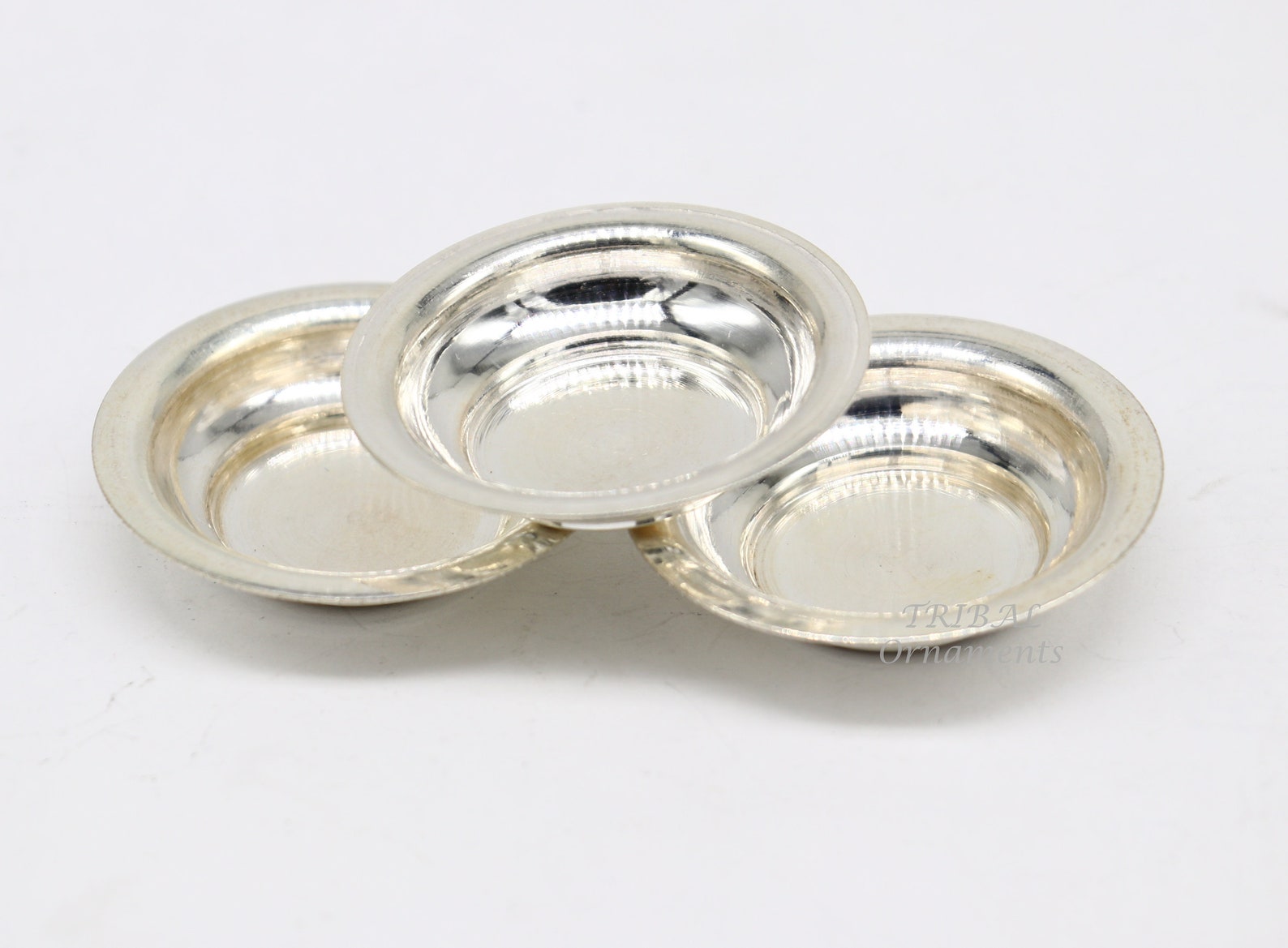 925 Silver Handmade Silver Small Plate or Tilak Bowl , Best Small Tiny ...