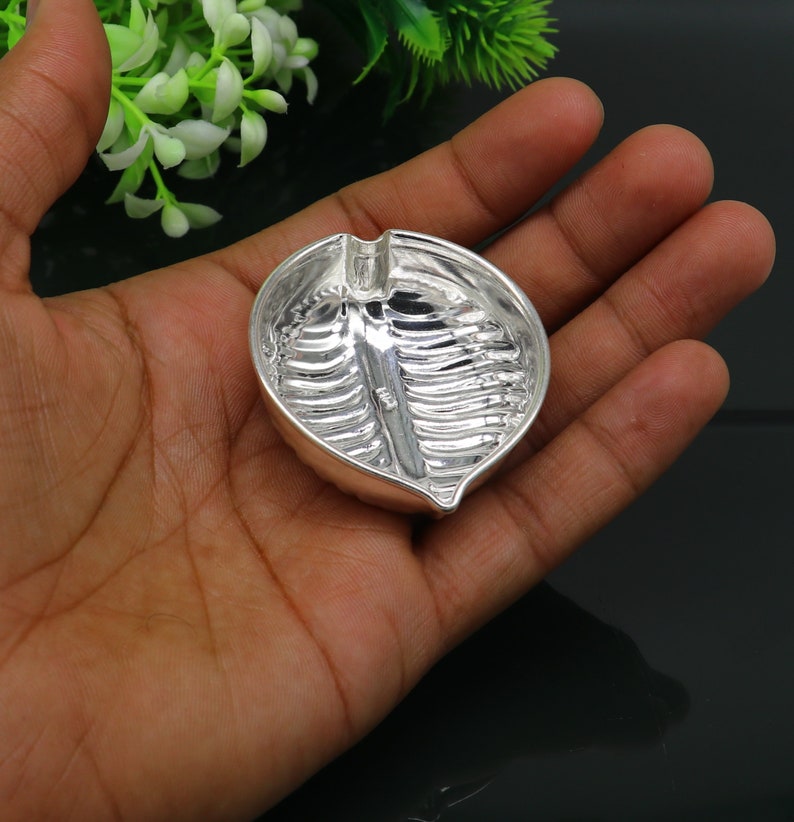 925 Sterling Silver Handcrafted Design Tilak Bowl, Sindur Bowl, Kesar ...