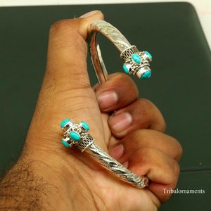 Vintage Antique Style 925 Sterling Silver Handmade Foot Kada Anklet ...