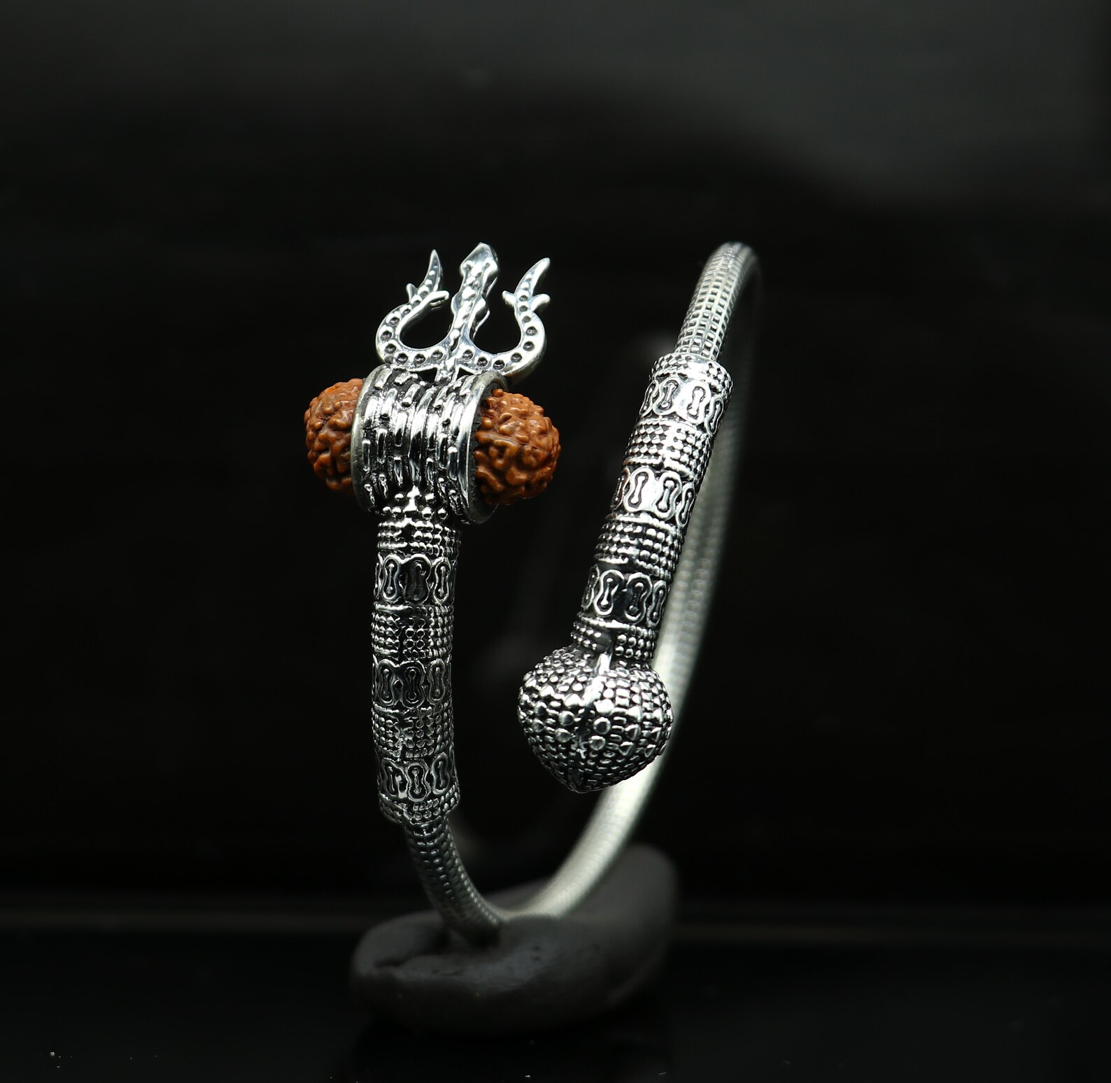 925 Sterling Silver Customized Lord Shiva Trident Trishul With ...