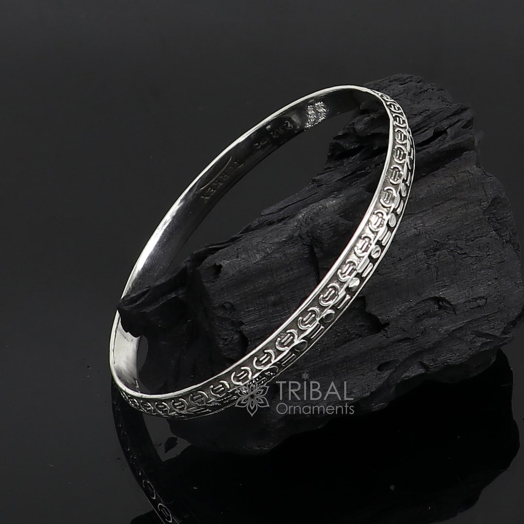 925 Sterling Silver Handmade Punjabis Shikha Men's Women's Kada ...