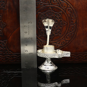 Pure 925 Solid Sterling Silver Lord Shiva Lingam Stand/jalheri, Use for ...