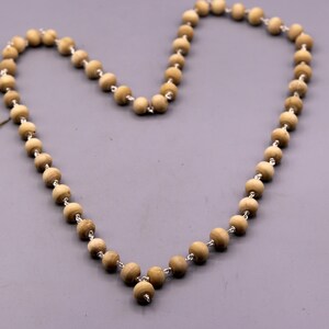 925 Solid Silver Tulsi Chain Mala Tulsi Wooden Handcrafted 54 Beads ...