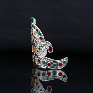 Pure 925 sterling silver vintage antique design mukut crown | Etsy