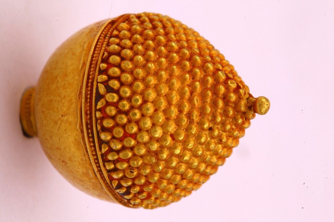 Vintage Traditional Rajasthani 20k Yellow Gold Rakhadi Head Jewelry ...