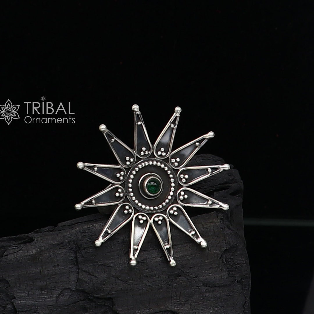 925 Sterling Silver Indian Cultural Handmade Silver Vintage Unique ...