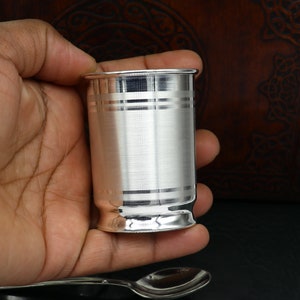 999 Pure Silver Combo Bowl and Water/milk Tumbler, Silver Vessel ...