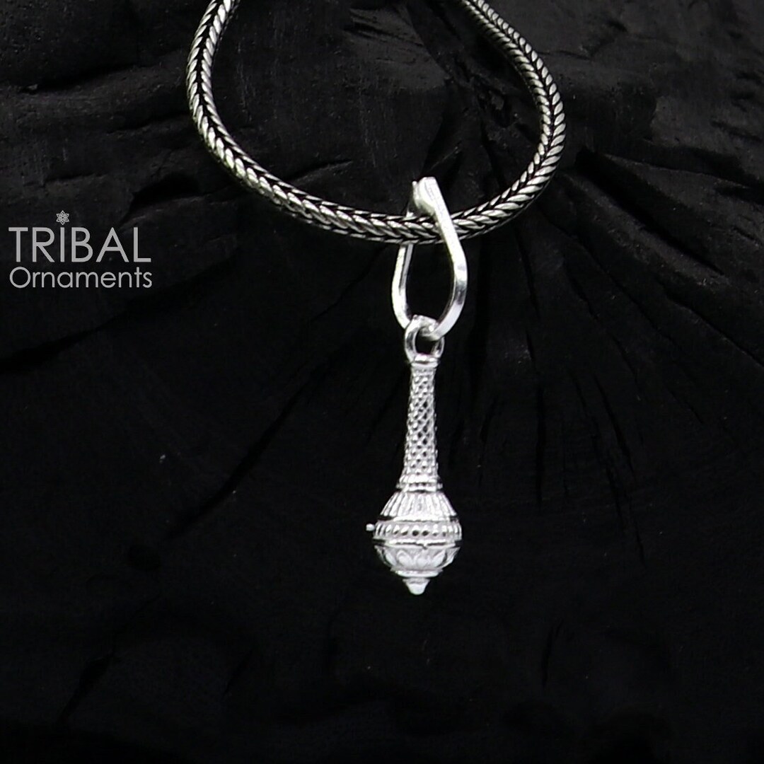 925 Sterling Silver Excellent Unique Hanuman Weapon Gota/ Gada Design ...